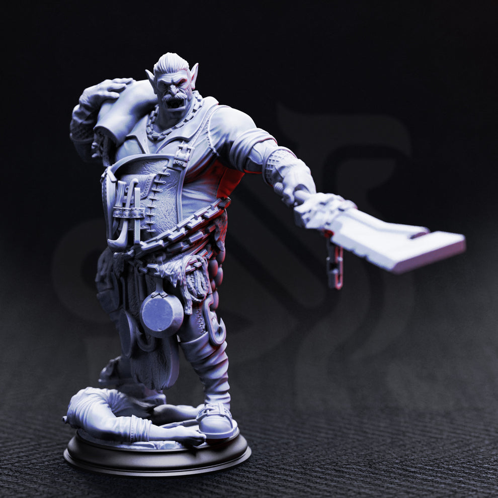 Gunthrak – Half Orc Vampiric Executioner Butcher – IronShield Army
