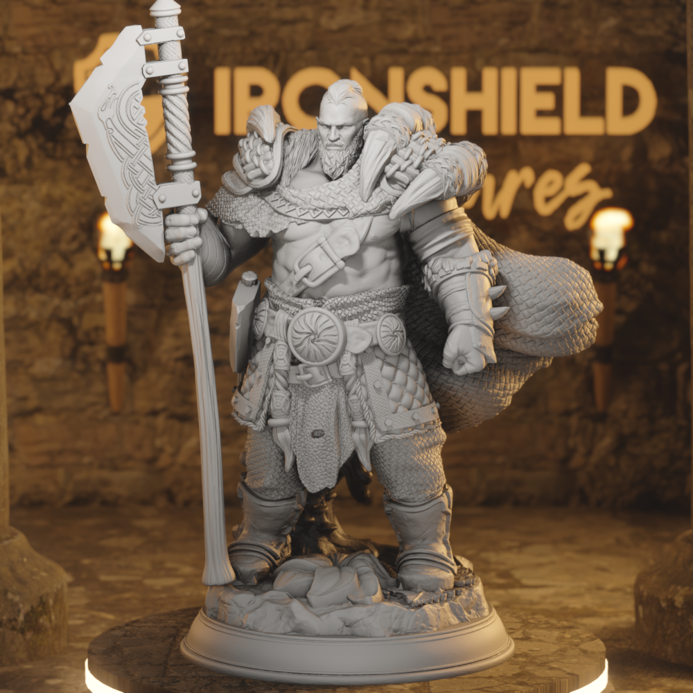 Orik Bjornstain Human Bust | Resin Mini – IronShield Army