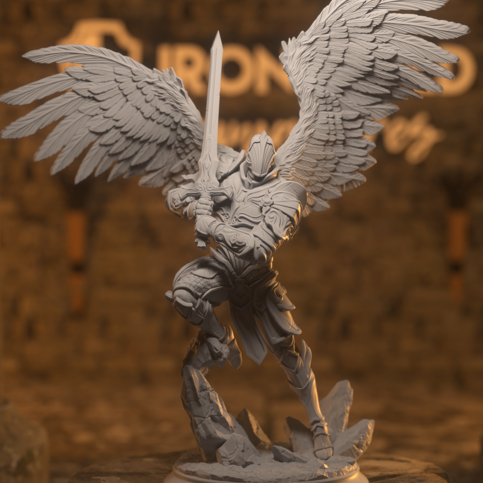 Syelden Archangel Paladin Knight - Celestial | D&D Resin Fig ...