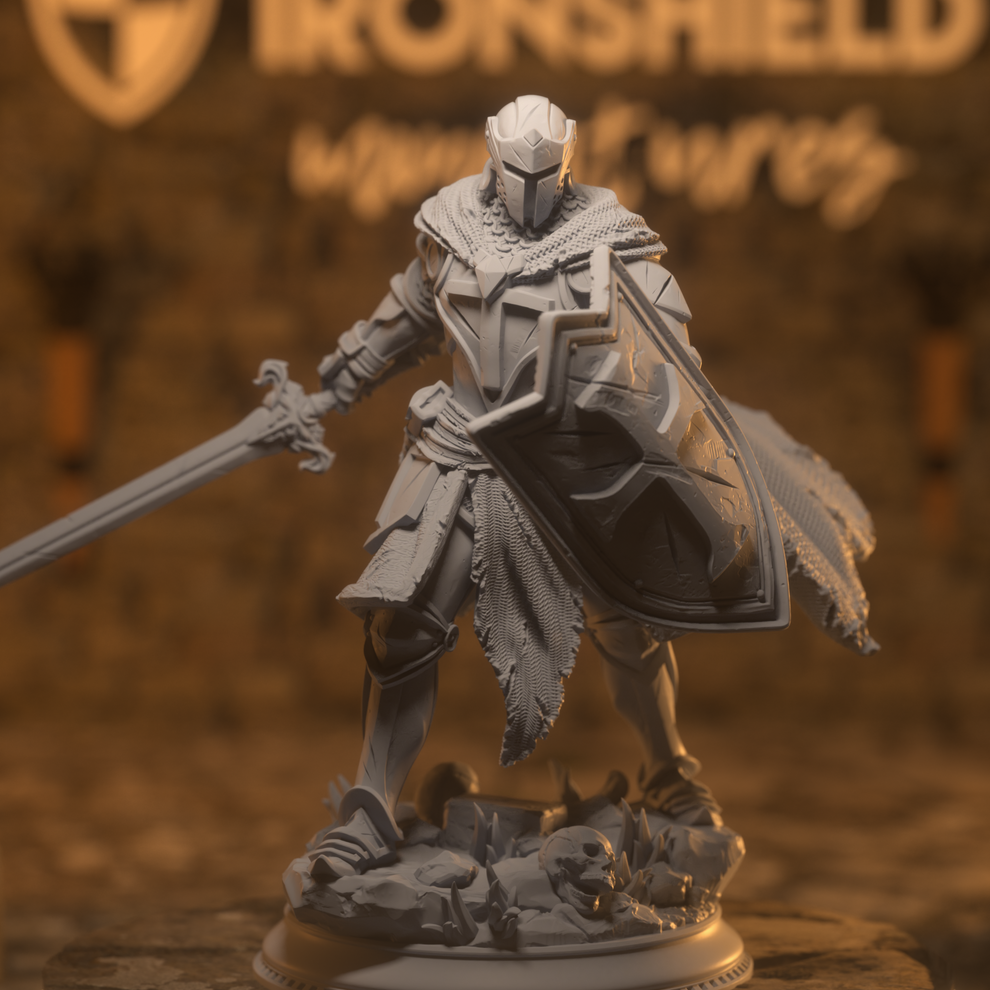 Leopold - Human Fighter Paladin | Resin DnD Miniature – IronShield Army