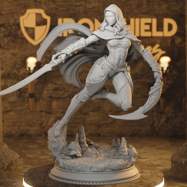 Xira – Shadowblade Drow Assassin | Fantasy RPG Miniature – IronShield Army