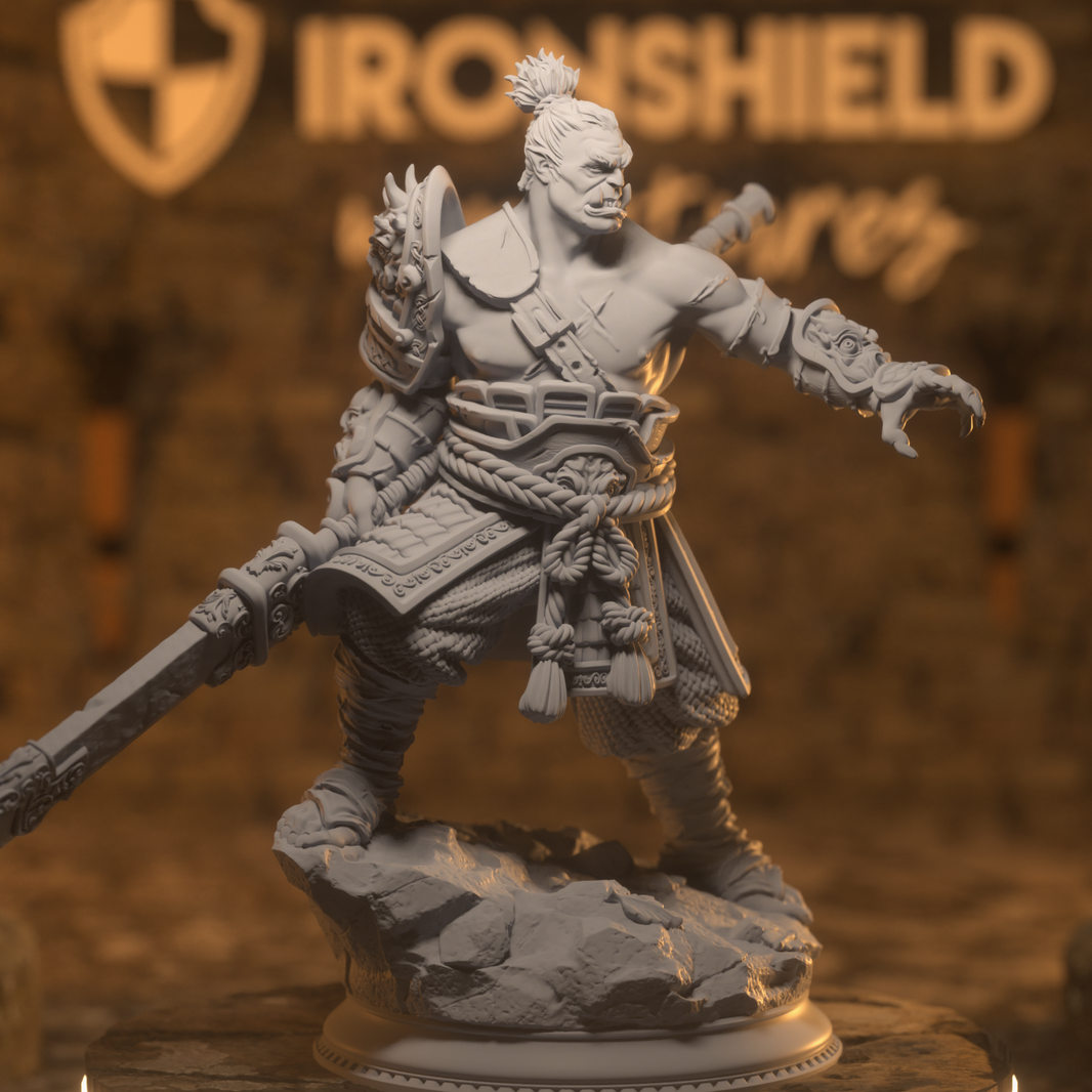 Orc & Ogre Miniatures | 3D Printed Greenskin Figures for DnD ...