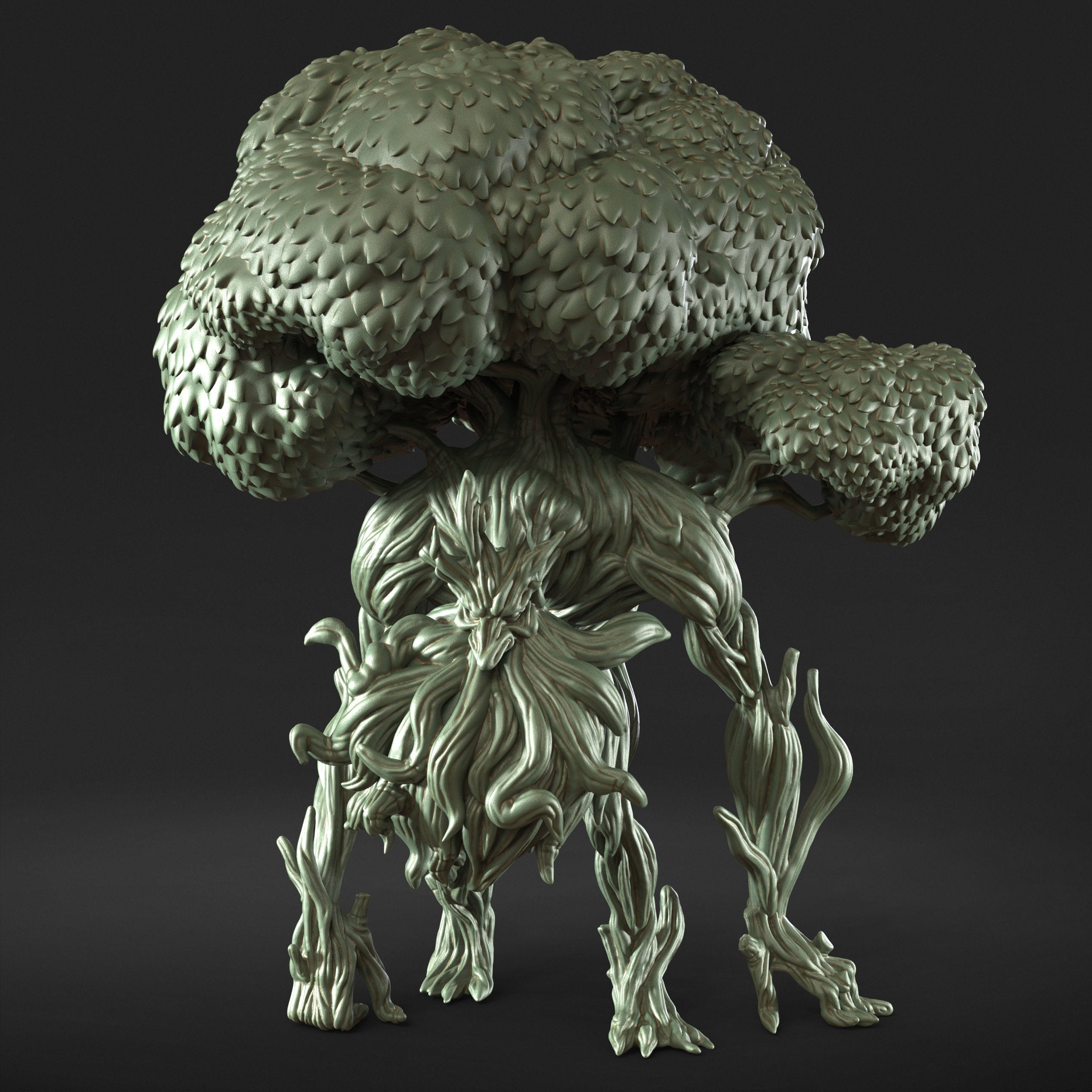 Barbel - Tree Forest Monster GIGA Figure 150mm height print 3d 12k min ...